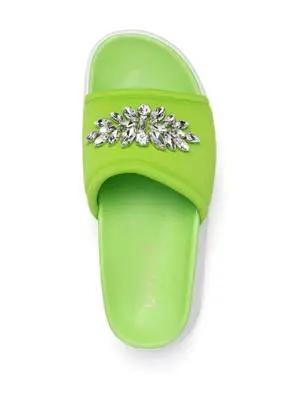 LE SILLA Crystal-embellished Platform Sandals