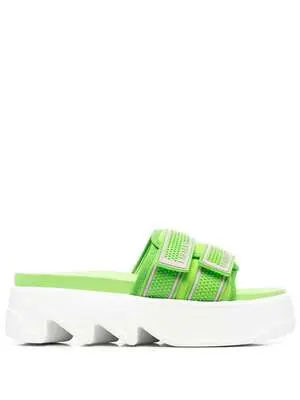 LE SILLA Poolside Platform Sandals - Green