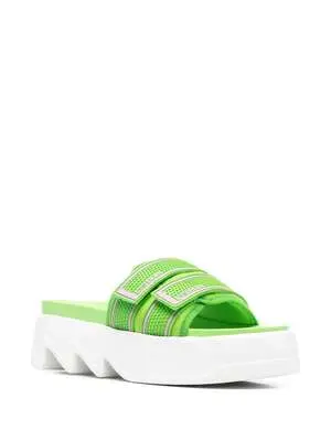 LE SILLA Poolside Platform Sandals - Green