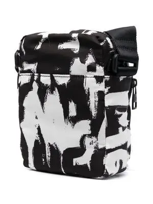 Alexander McQueen Graffiti Print Messenger Bag