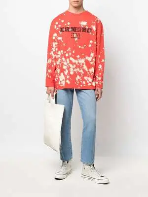 VISION OF SUPER Patch-detail Slim-cut Jeans