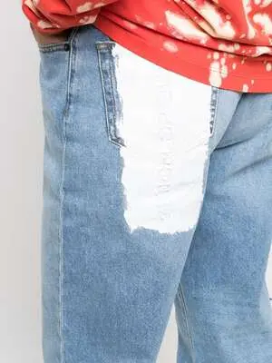 VISION OF SUPER Patch-detail Slim-cut Jeans