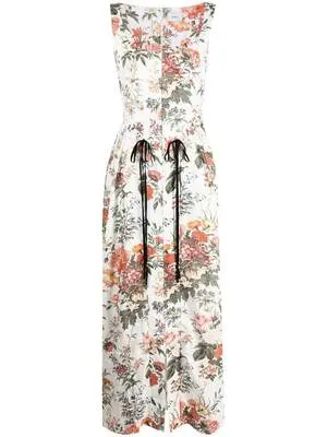 Erdem Floral Print Maxi Dress