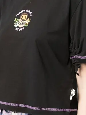 A BATHING APE Baby Milo® Store Logo-print T-shirt - Black