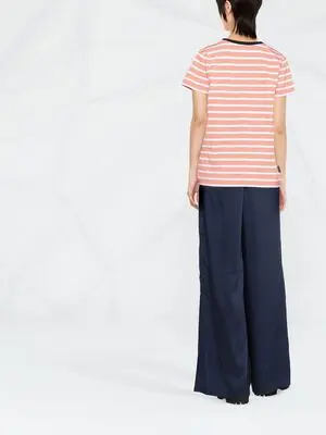 Woolrich Logo-embroidered Striped T-shirt