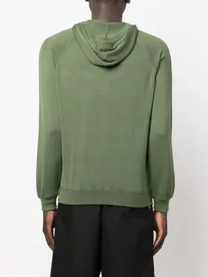 Malo Logo-print Hooded Sweatshirt - Green