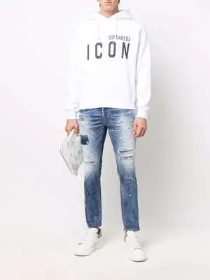 Dsquared2 Logo-print Hoodie - White