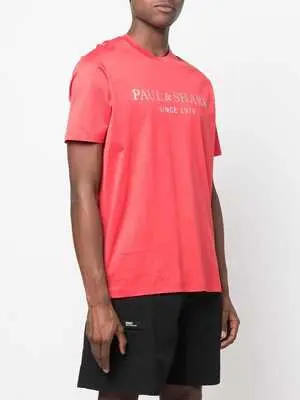 Paul & Shark Logo-print Organic Cotton T-shirt - Red