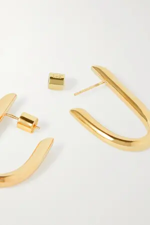 JENNIFER FISHER 1" Cortnee -plated Hoop Earrings