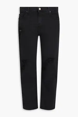 IRO PARIS IRO Navrick Distressed Mid-Rise Slim-Leg Jeans