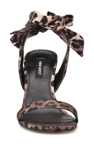 Nine West Kelsie Ankle-tie Sandal - Medium Brown