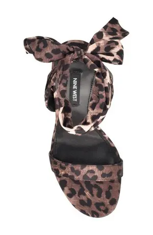 Nine West Kelsie Ankle-tie Sandal - Medium Brown
