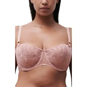 Chantelle Fleurs Demi Bra - Authentic Pink