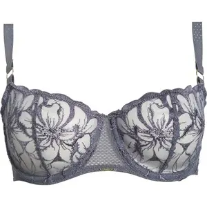 Chantelle Fleurs Demi Bra - Fancy Grey