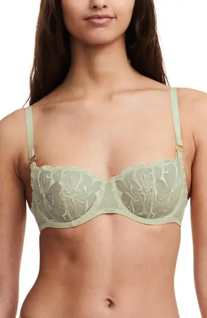 Chantelle Fleurs Demi Bra Green Tea-tm