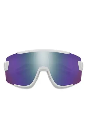 SMITH Wildcat Shield Sunglasses - White / Violet Mirror