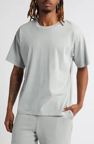 ELWOOD Core Oversize Organic Cotton Jersey T-shirt Icicle