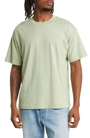 ELWOOD Core Oversize Organic Cotton Jersey T-shirt Sage