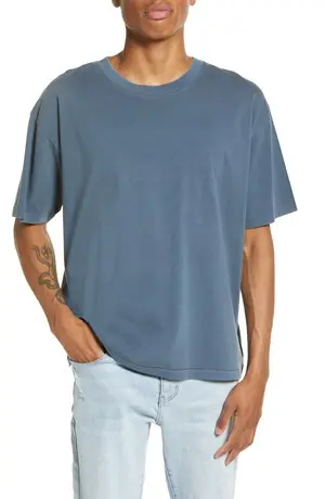ELWOOD Core Oversize Organic Cotton Jersey T-shirt Vintage Navy