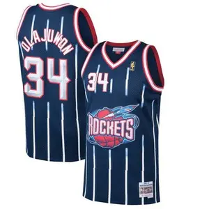 Mitchell & Ness Hakeem Olajuwon Houston Rockets 1996/97 Hardwood Classics Swingman Jersey - Navy