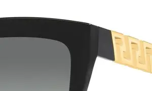 Versace 56mm Square Frame Sunglasses - Black