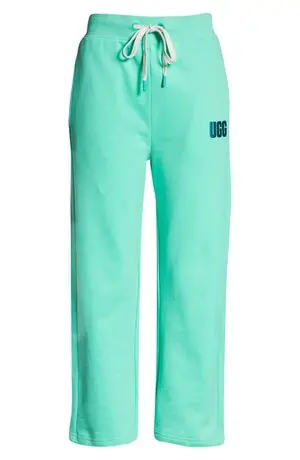 UGG Keyla Cotton Lounge Crop Pants - Spring Green