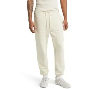 ELWOOD Core Organic Cotton Brushed Terry Sweatpants - Beige
