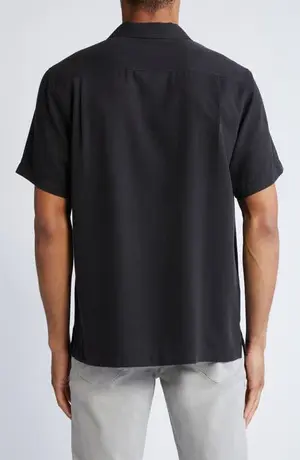 Tommy Bahama Coastal Breeze Silk Blend Button-up Shirt - Black