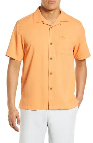 Tommy Bahama Coastal Breeze Silk Blend Button-up Shirt Lantern