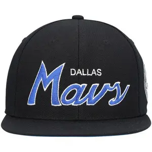 Mitchell & Ness Dallas Mavericks Hardwood Classics Script 2.0 Snapback Hat