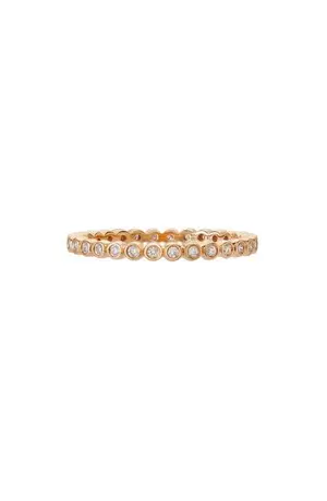 Sethi Couture Mini Bezel Diamond Band Ring - 18k Rg
