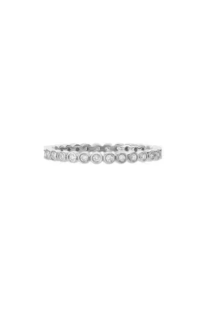 Sethi Couture Mini Bezel Diamond Band Ring - 18k Wg