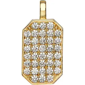 Sethi Couture Pavé Diamond Tag Pendant - 18k Yg