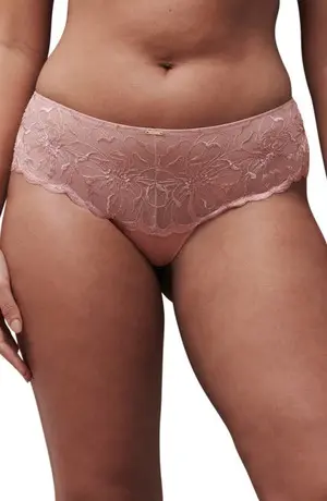 Chantelle Fleurs Hipster Tanga - Authentic Pink