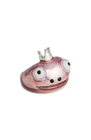 Collina Strada Collina Strada Frog Prince Recycled Pewter Ring Pink Clear