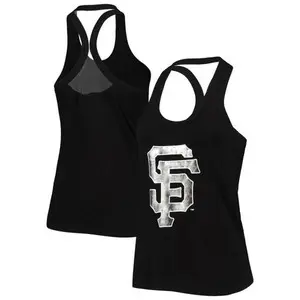 THE WILD COLLECTIVE San Francisco Giants Athleisure Tank Top - Black