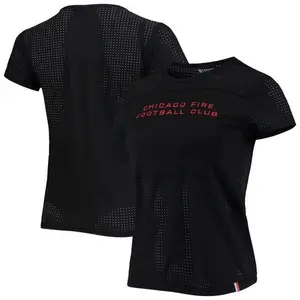 THE WILD COLLECTIVE Chicago Fire Mesh T-shirt - Black