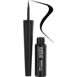 MAKE UP FOR EVER Aqua Resist Color Ink 24hr Waterproof Liquid Eyeliner - 01 - Matte Charcoal