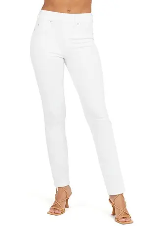 Spanx Straight Leg Ankle Jeans - White