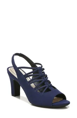 LIFESTRIDE Cabaret Slingback Sandal - True Navy Fabric