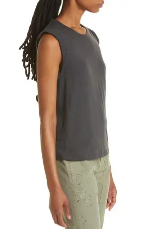 Veronica Beard Dree Muscle Tee - Charcoal