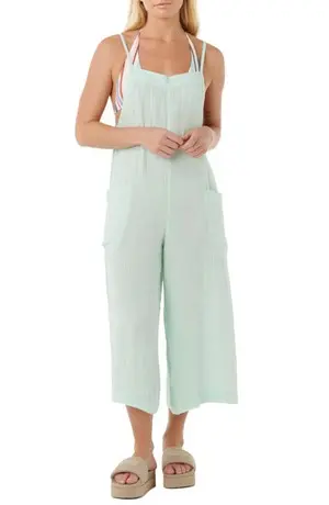 Rip Curl Premium Cotton Gauze Jumpsuit - Aqua