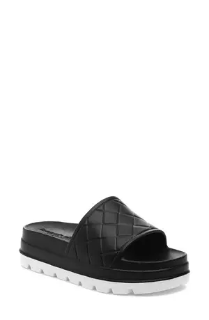 J/SLIDES NYC Stud Slide Sandal - Black Eva