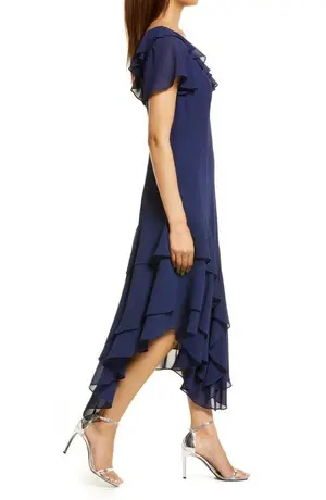 Shani Chiffon One-shoulder Dress