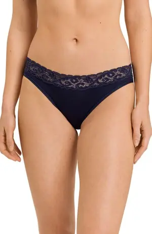 Hanro Moments High Cut Bikini Deep Navy