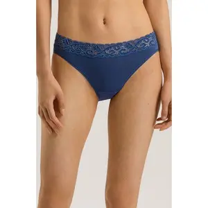 Hanro Moments High Cut Bikini True Navy