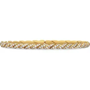 David Yurman Pavéflex Diamond Bracelet - Yellow Gold/diamond