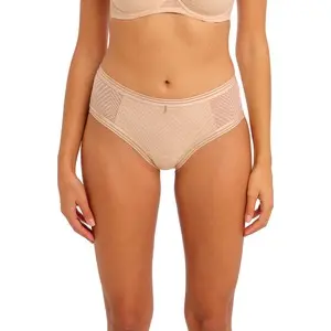 Freya Tailored Geo Lace Boyshorts - Natural Beige