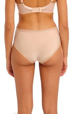 Freya Tailored Geo Lace Boyshorts - Natural Beige