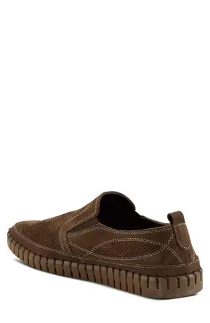 SPRING STEP SHOES Mateo Slip-on Sneaker - Brown Nubuck